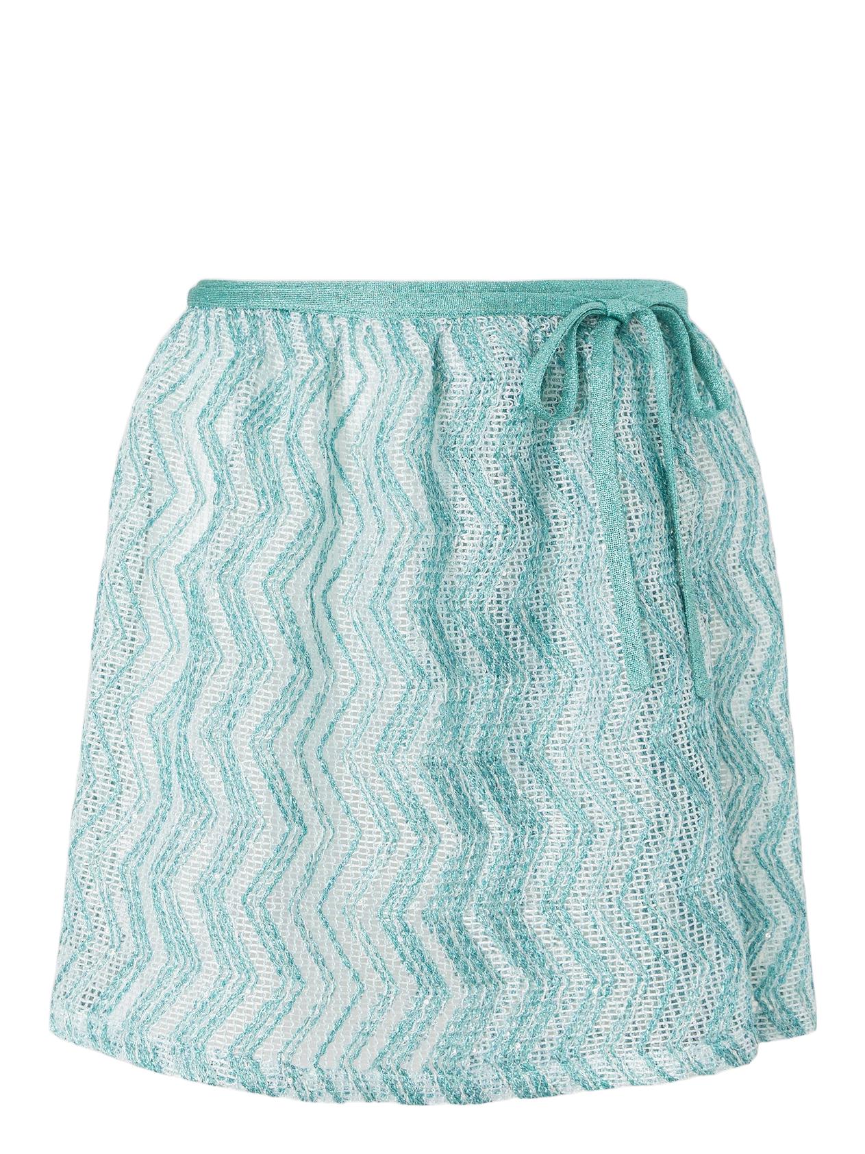 MISSONI Missoni Zigzag Sequined Mesh Pareo Mini Skirt